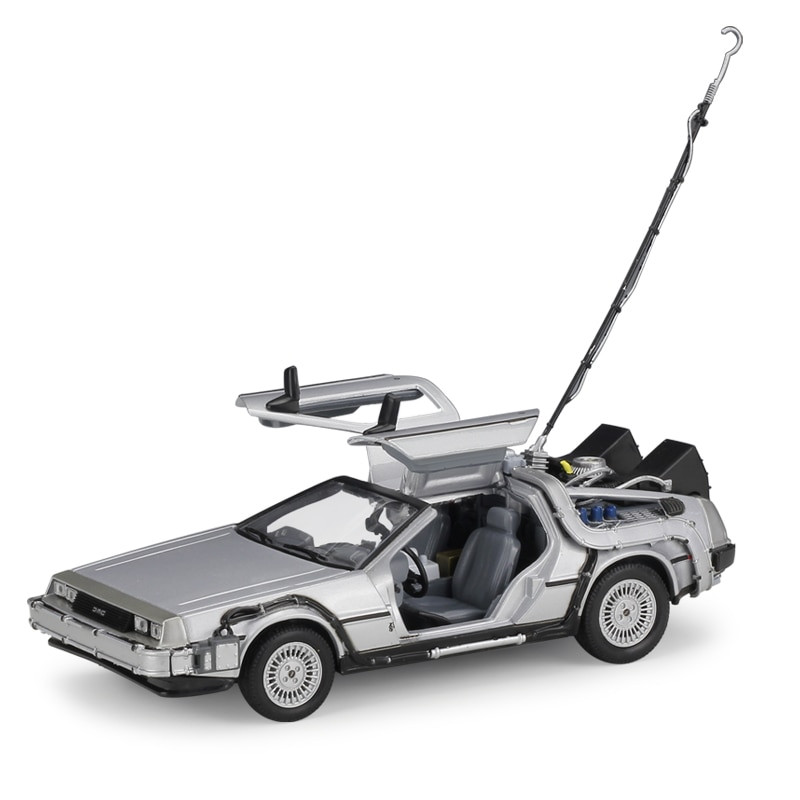 1:24 Diecast Alloy Model Car Dmc-12 Delorean Back To The Future Time ...
