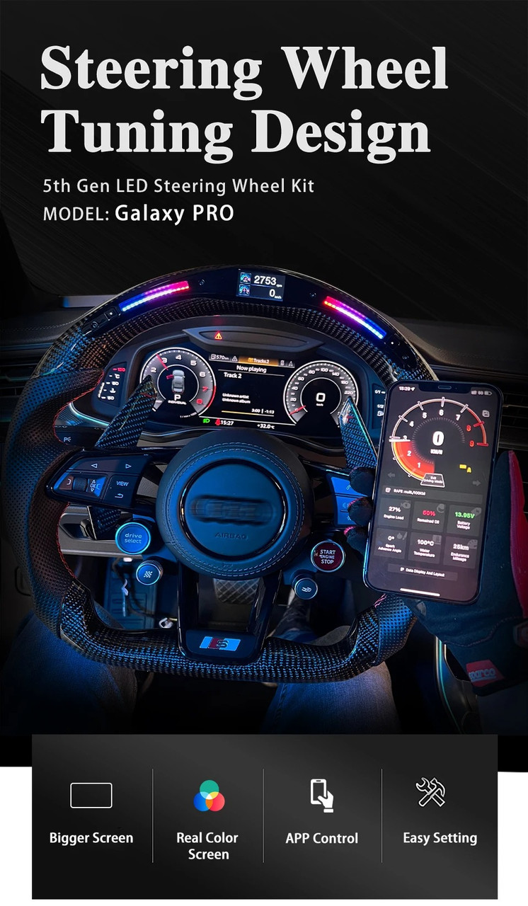LED Display Steering Wheel Kit Universal Use Galaxy Pro Model ...