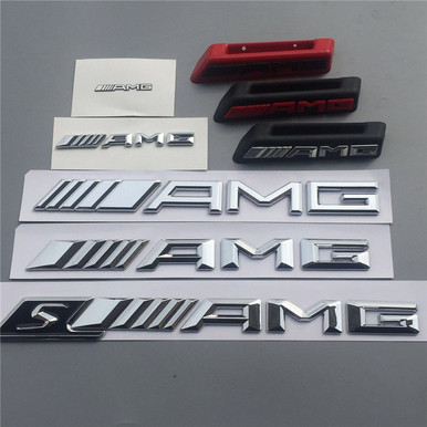 Various AMG side emblem emblem sticker aluminum metal Mercedes Benz ...
