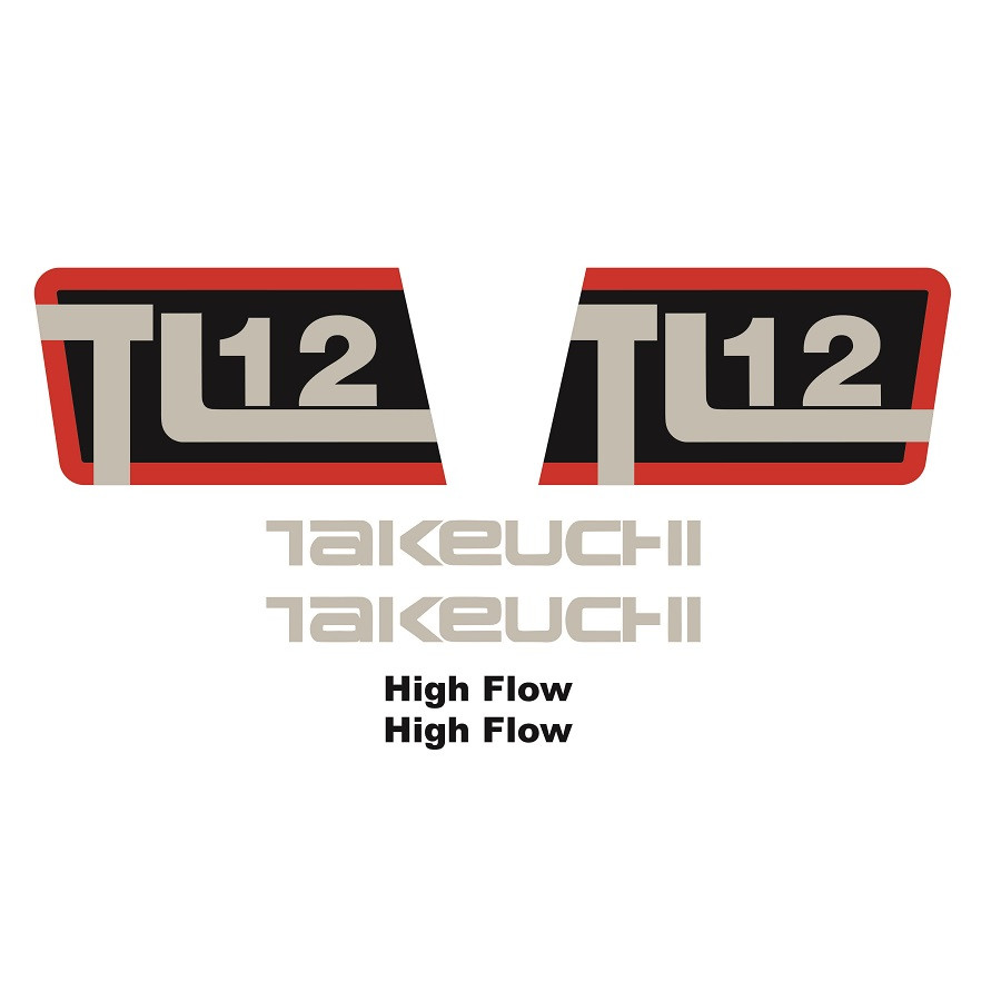 A-44702 | TL12 Decal Sticker Kit for Takeuchi®