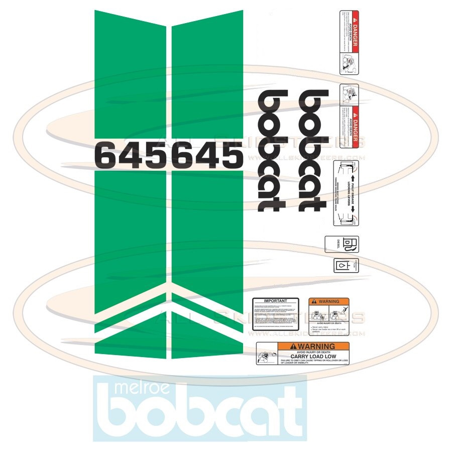 Bobcat 645 Decal Sticker Kit | Original OEM Design