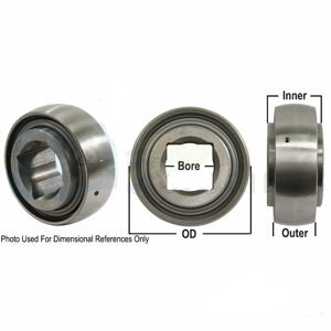 Disc Bearing Spherical Square Bore Re-Lubricatable || A-GW208PPB5-I ...