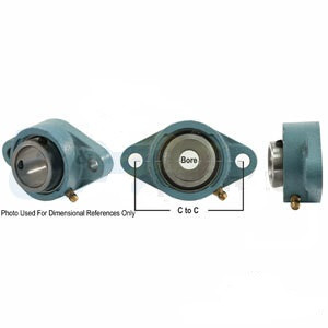2 Bolt Flanged w/ Set Screws || A-SATNR12R-I - All Skidsteers, Inc.