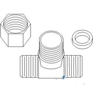 Tee, Injectors for John Deere® || Replace OEM # AR85618