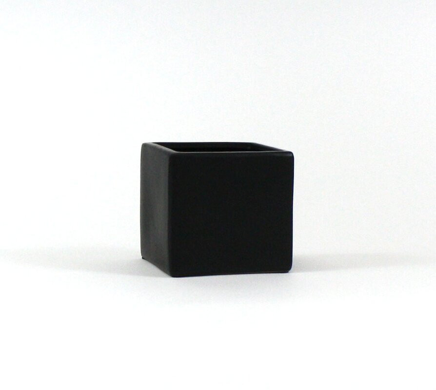 Square matte black 4"x4" each - SWFlorist