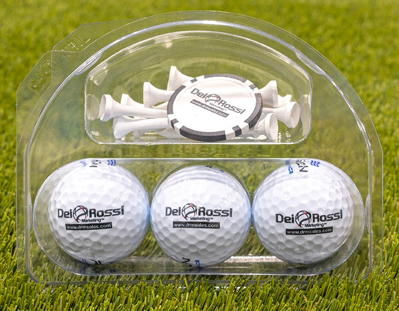 3 Ball Clam Pack w/Tees and Poker Chip ball marker