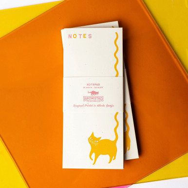 Squiggle Tail Notes - Risograph Notepad - Batterby House