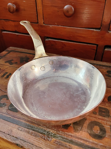 Antique Heinrichs Copper and Sterling Pan from Café Martin NYC ...