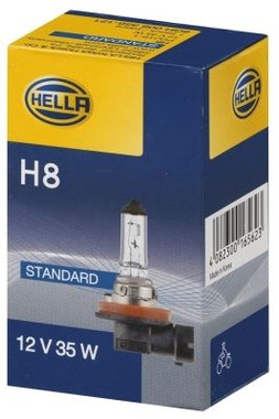 H8 halogen bulb headlight fog light Standard range - Eurowagens