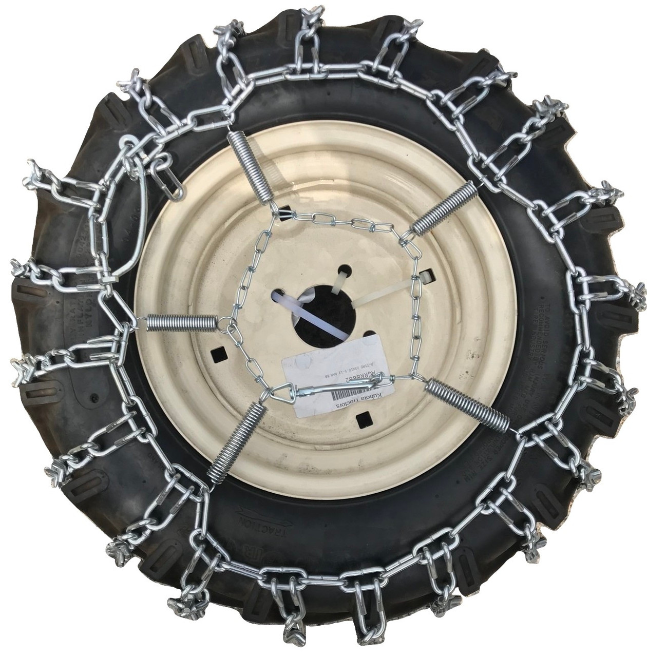 Garden Tractor and ATV Tire Chains Spring Tensioner