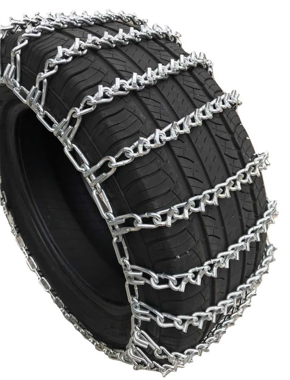 37x1350 15 Tire Chains Round 2 Link Boron Alloy With Cams