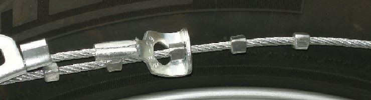 2022 Toyota Prius LE AWD-e 195-65-15 Cable Tire Chains