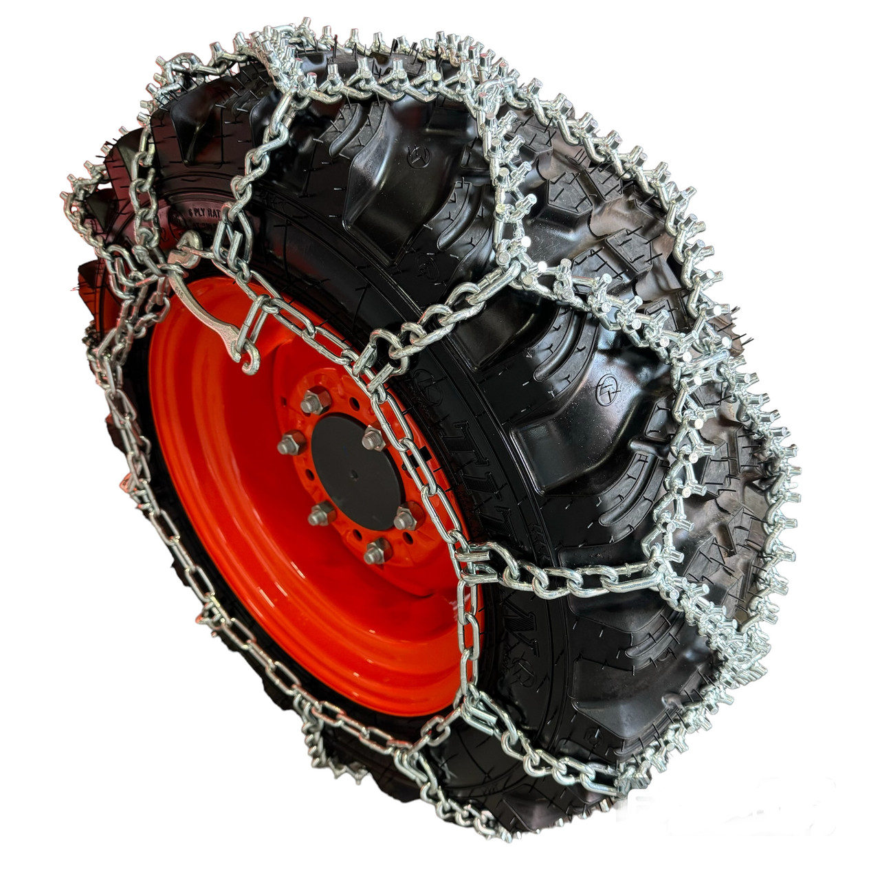 27-8.50-15 6 PLY Galaxy Titan Trac Tire Chains Diamond Studded