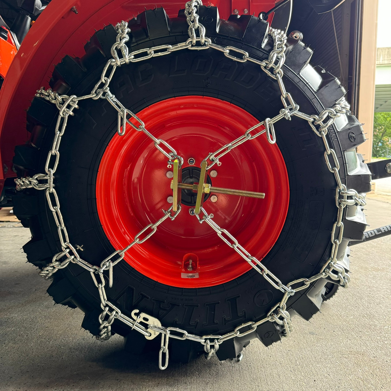 Loader larger) and rims inch TRACTOR LARGE (25 Tire Chains