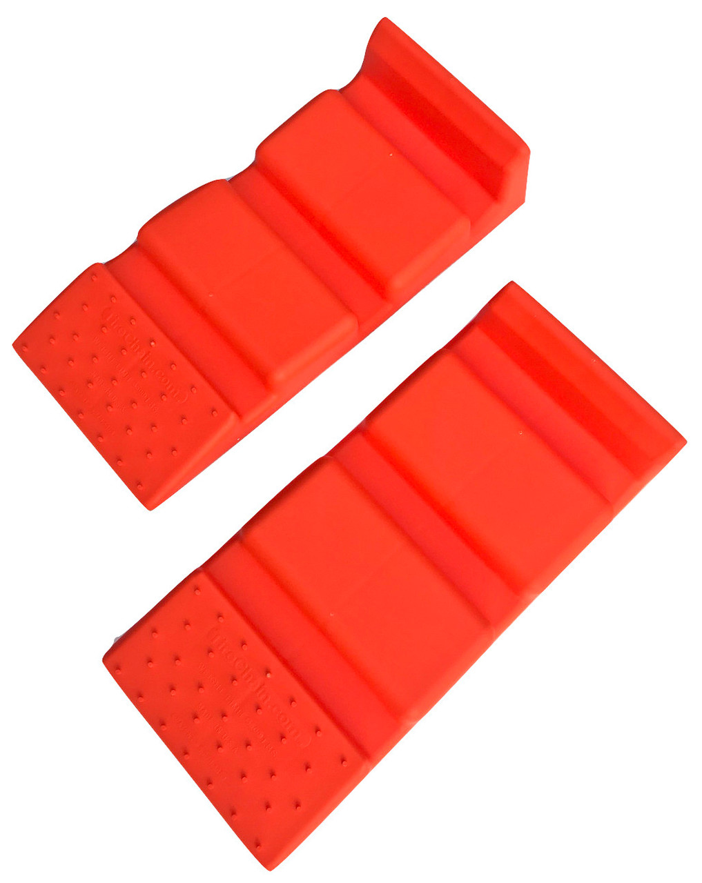 Tire Chains Ramps - Sno-Chain Ramps . Safety Orange Color
