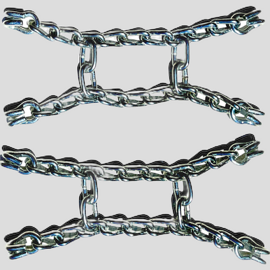 14 Link, 3/8" Thick Duo Cross chain Tire Chains