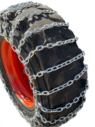Two Link 300-15 Forklift Square 7mm Snow Tire Chains