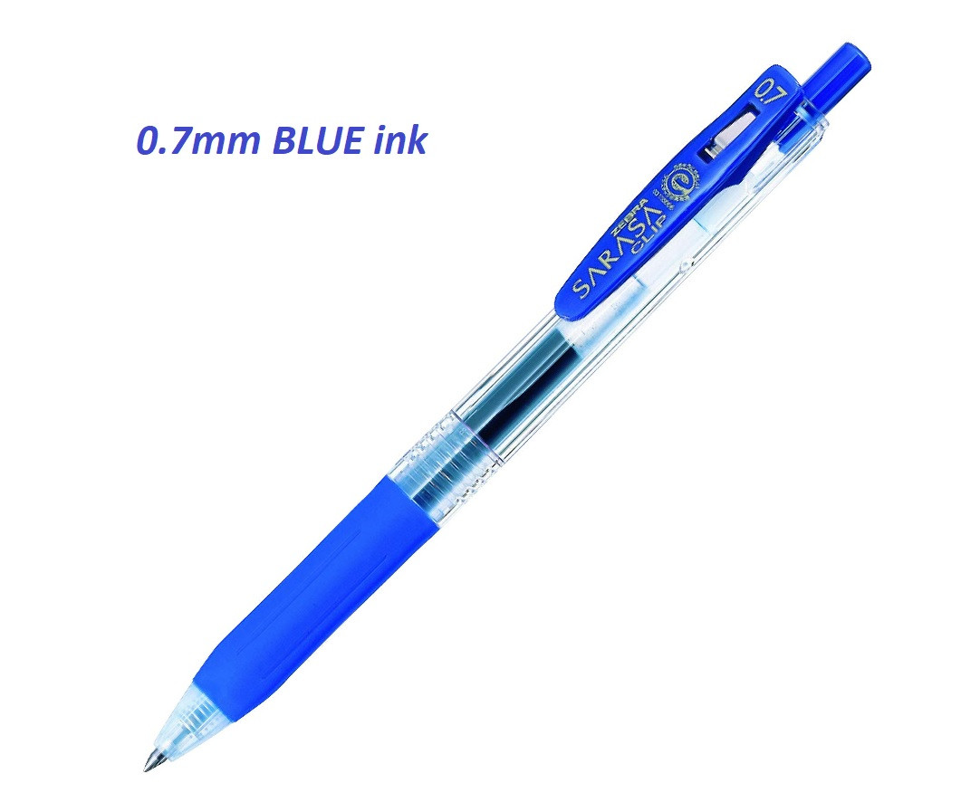 Zebra Sarasa 0.7mm Gel ink pen 10x BLUE | Pensworld