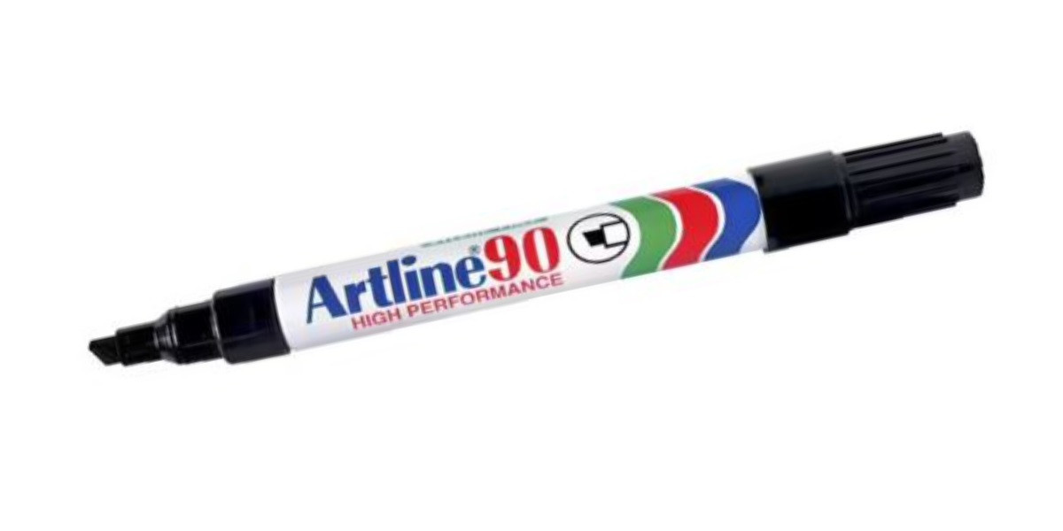 Artline EK90 CHISEL Tip 2mm to 5mm BLACK | PENSWORLD