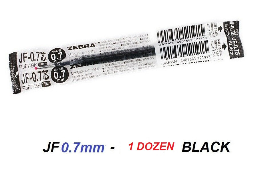 Zebra JF 0.7mm Gel ink Refills - Pensworld