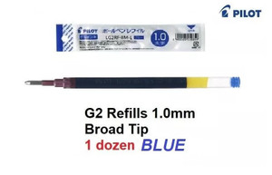 Pilot G2 REFILLS BROAD tip 1.0mm blue | PENSWORLD