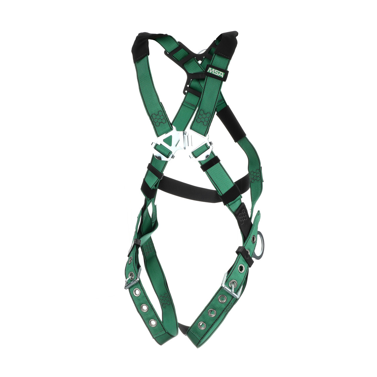 MSA V-FORM™ Full Body Harness with Back and Hip D-Rings, Tongue Buckle ...