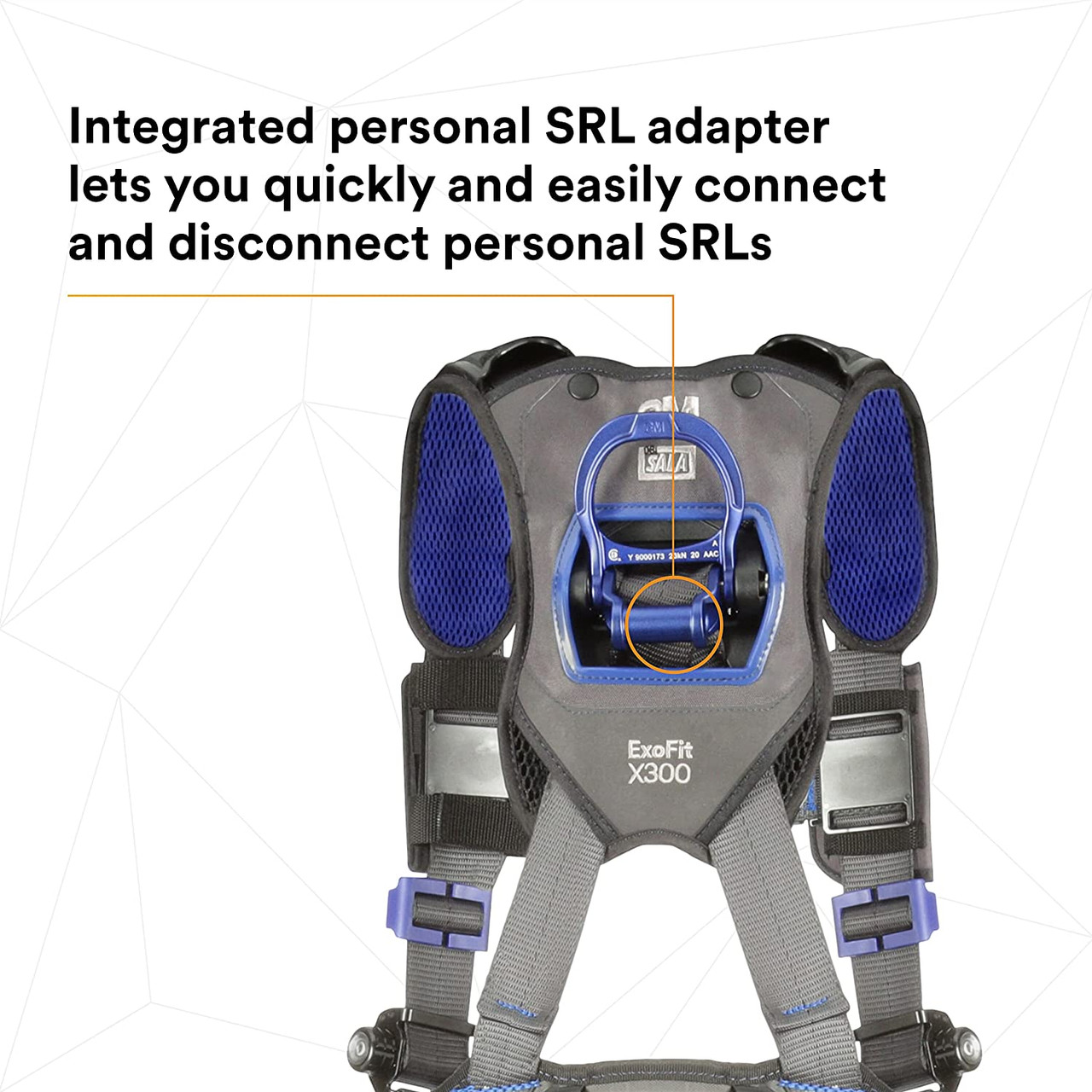 3M™ DBI-SALA® ExoFit X300 Comfort Construction Positioning Harness with ...
