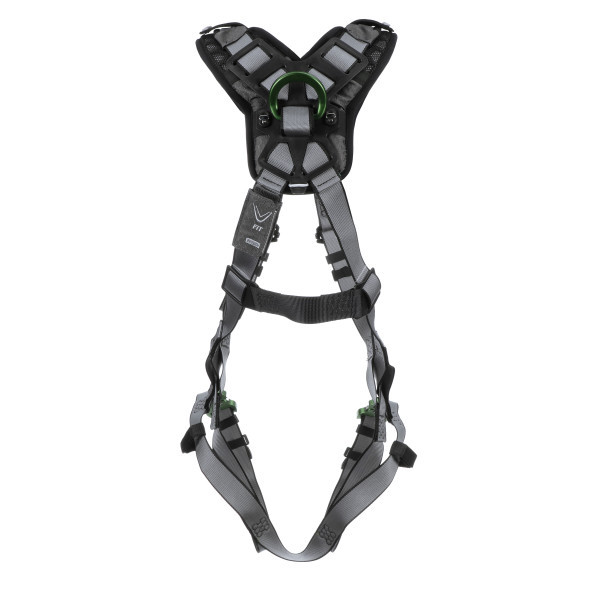 MSA V-FIT Harness, Back, Chest & Hip D-Rings, Quick-Connect Leg Straps ...
