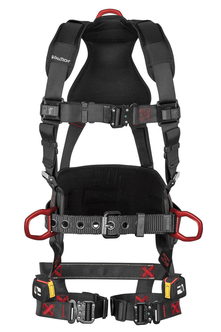 FallTech 8144QC FT-Iron Full Body Construction Harness with Back and ...