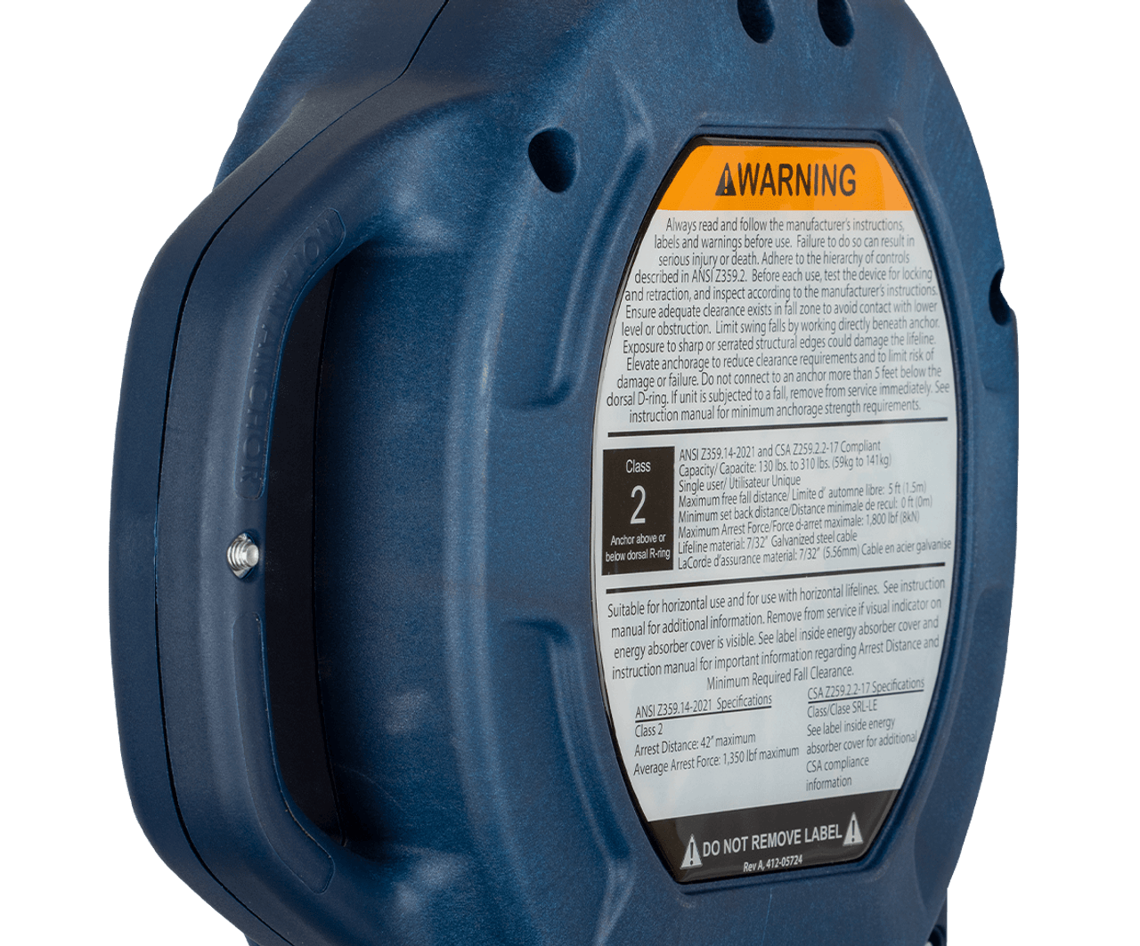Falltech Ft R™ Class 2 Leading Edge Srl With 30 Galvanized Steel Cable