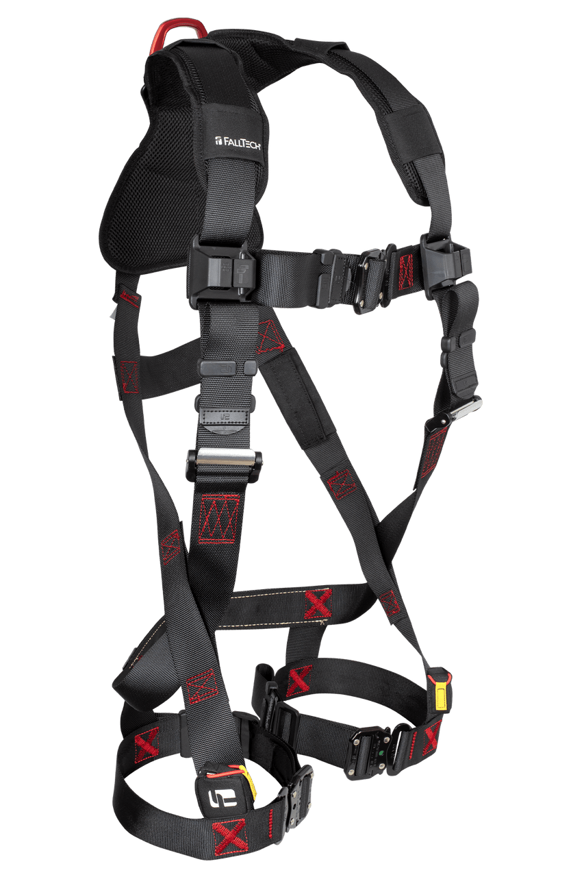 FallTech 8141B FT-Iron 1D Standard Non-Belted Full Body Harness, Quick ...