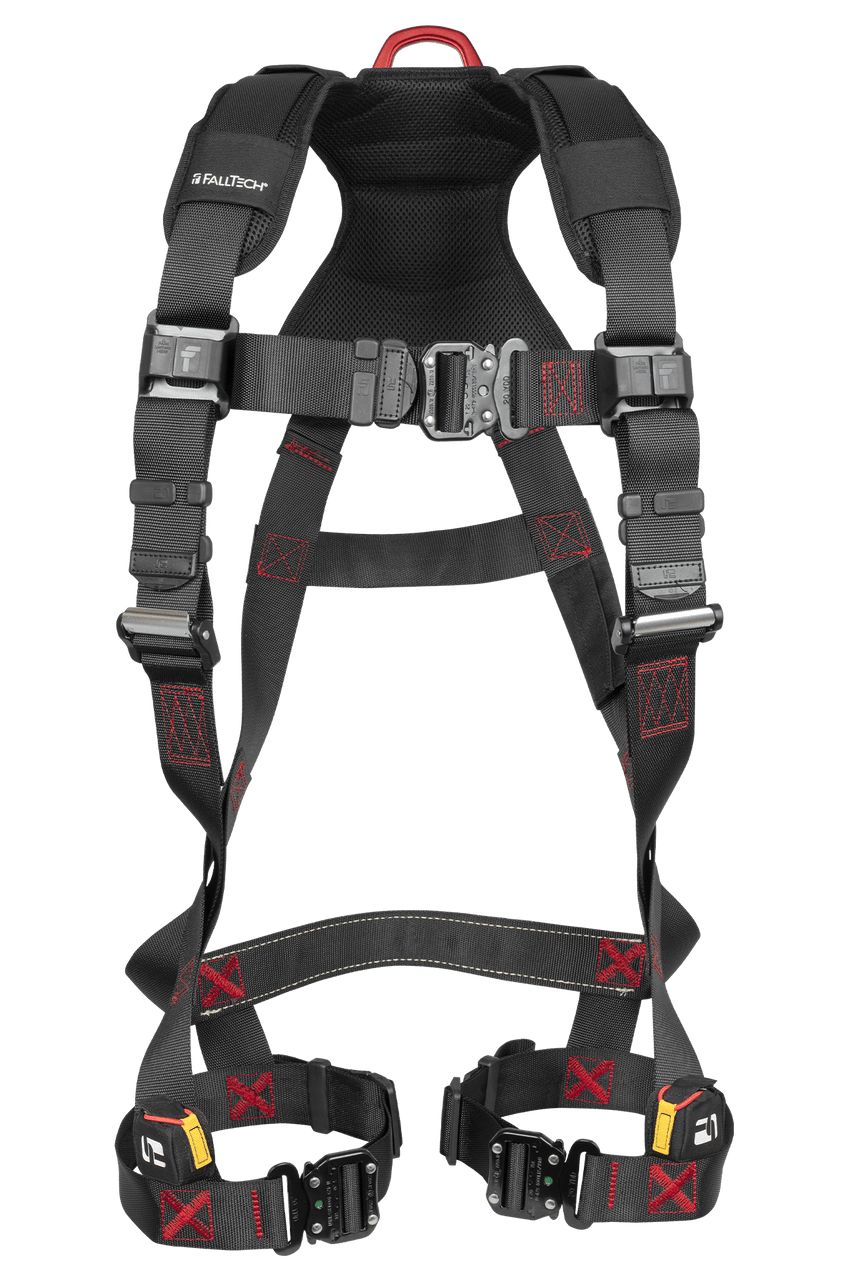 FallTech 8141B FT-Iron 1D Standard Non-Belted Full Body Harness, Quick ...