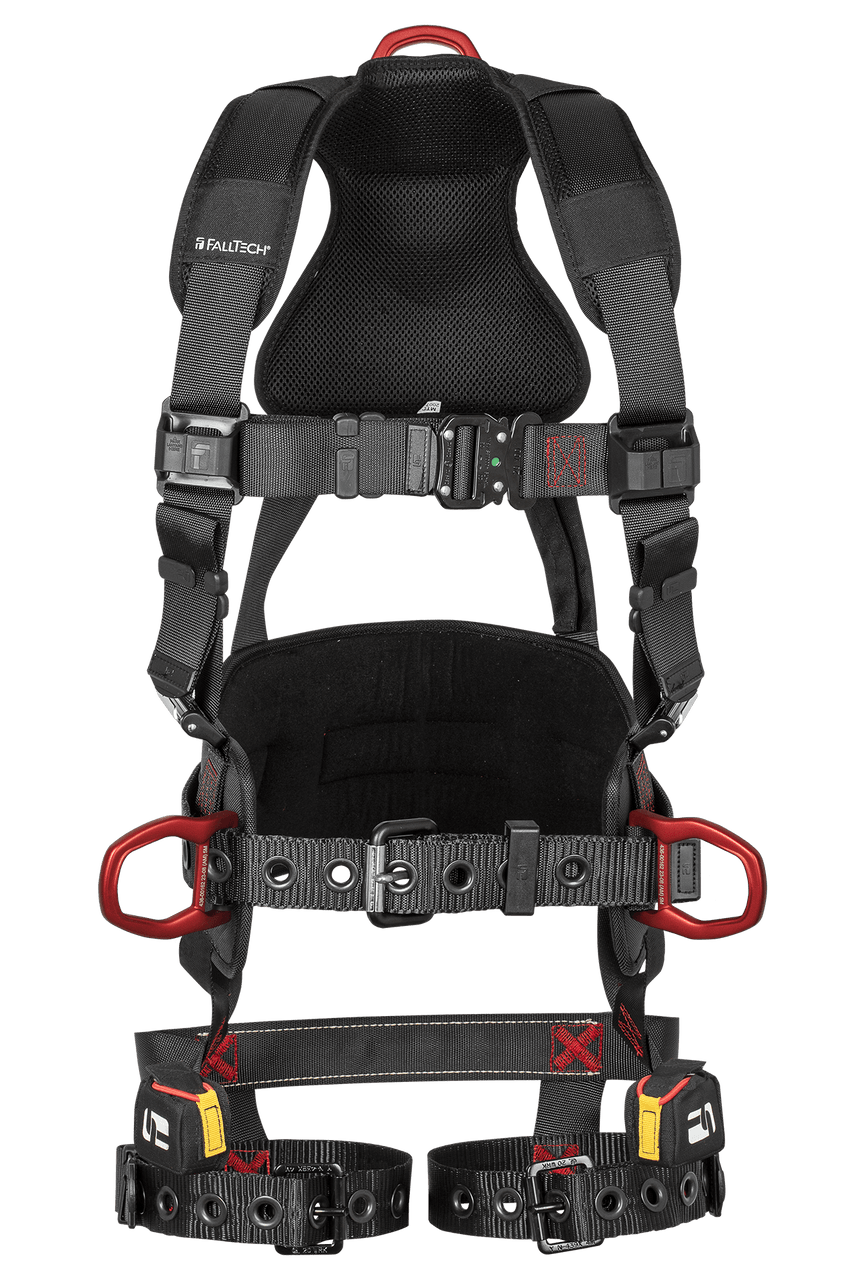 FallTech 8144 FT-Iron 3D Construction Belted Full Body Harness, Back ...