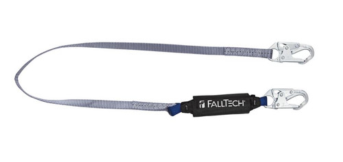 FallTech 6 ft ViewPack 8256 Energy Absorbing Lanyard, Single-leg with ...