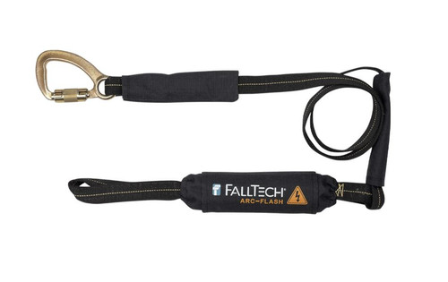 FallTech 8242LB 6' Arc Flash Energy Absorbing Lanyard, Single-leg with ...