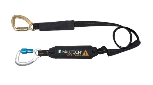 FallTech 82426 Arc Flash 6' Energy Absorbing Lanyard, Single-leg with ...