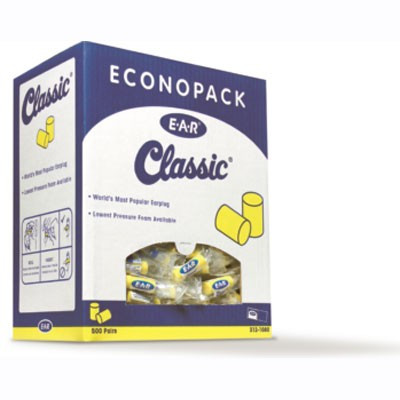 3M E-A-R 311-1101 Corded Classic Ear Plugs, PVC, NRR 29 dB, 200 pr/box ...