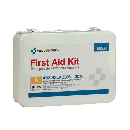 First Aid Only 25 Person ANSI A Type III First Aid Kit, Weatherproof ...