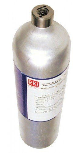 RKI Calibration 58 Liter Gas Cylinder, Isobutylene 100 ppm, CH4 50% ...