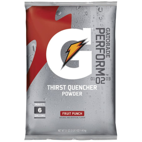 Gatorade® Fruit Punch 6 Gallon Instant Powder Mix Energy Drink, Case ...