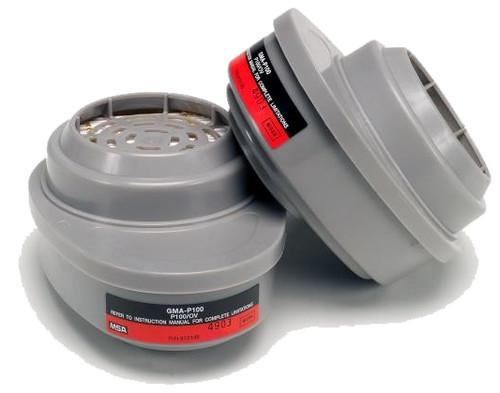 MSA 815362 GMA-P100 Advantage® Respirator Cartridges, Organic Vapor ...