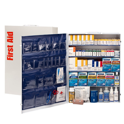 First Aid Only 200 Person Industrial 5 Shelf First Aid Metal Cabinet ...