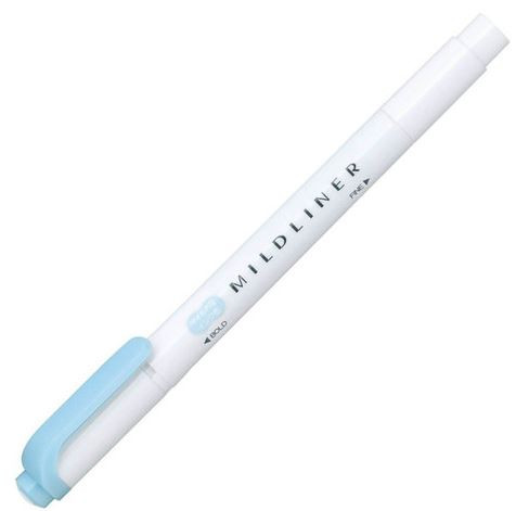 Zebra Mildliner Highlighter Mild Light Blue - Wet Paint Artists ...