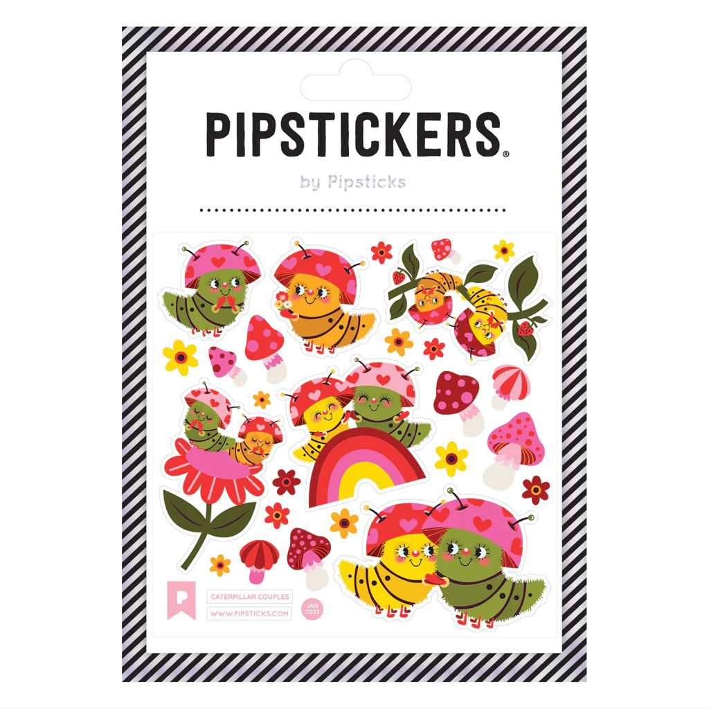 Pipsticks Pipstickers Stickers Caterpillar Couples - Wet Paint Artists ...