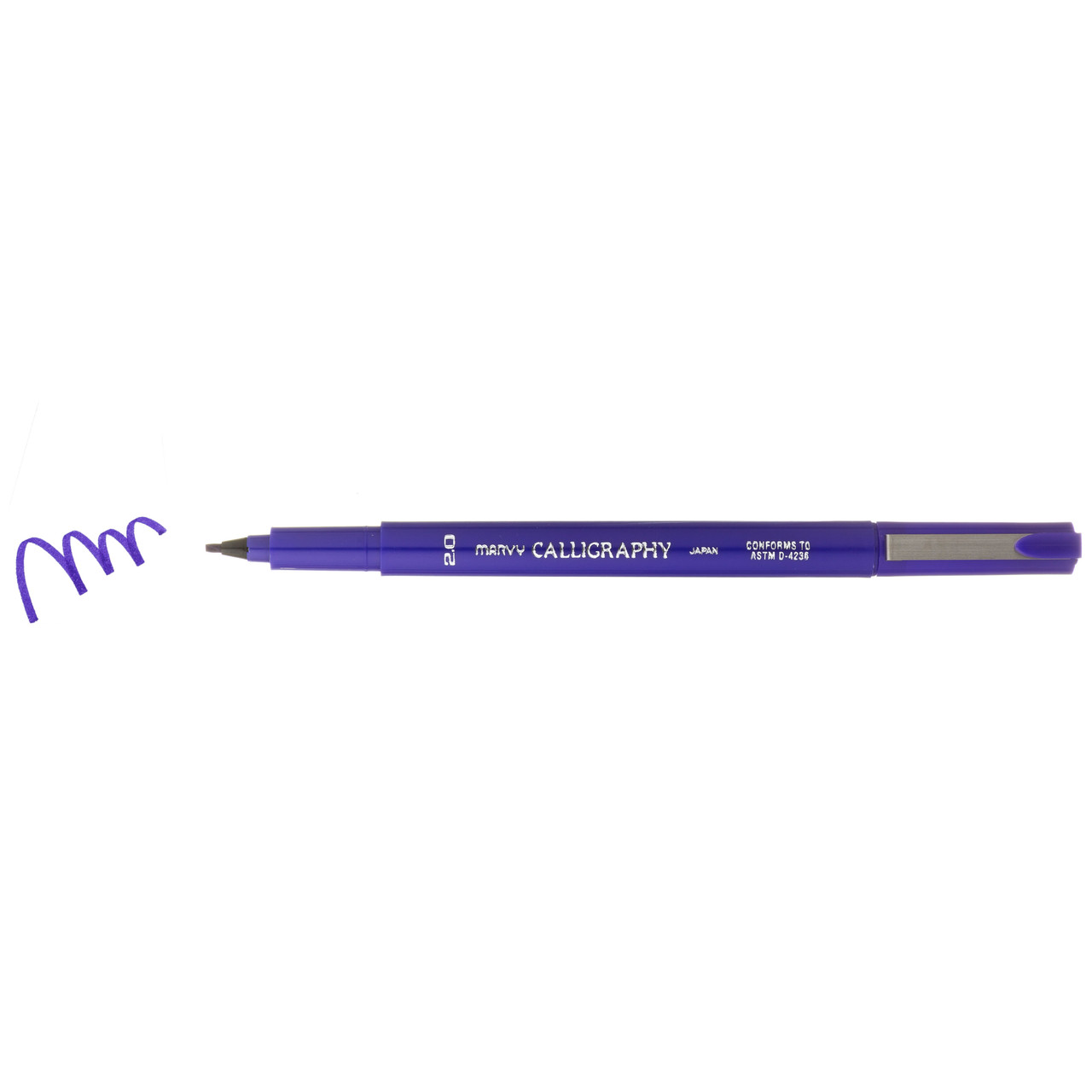 Uchida Marvy Calligraphy Pen 2.0mm Violet - Wet Paint Artists ...