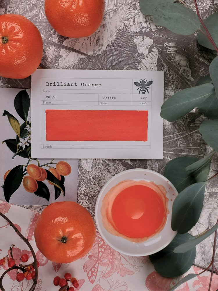 Stoneground Paint Gouache 1/2 Pan Brilliant Orange - Wet Paint Artists ...