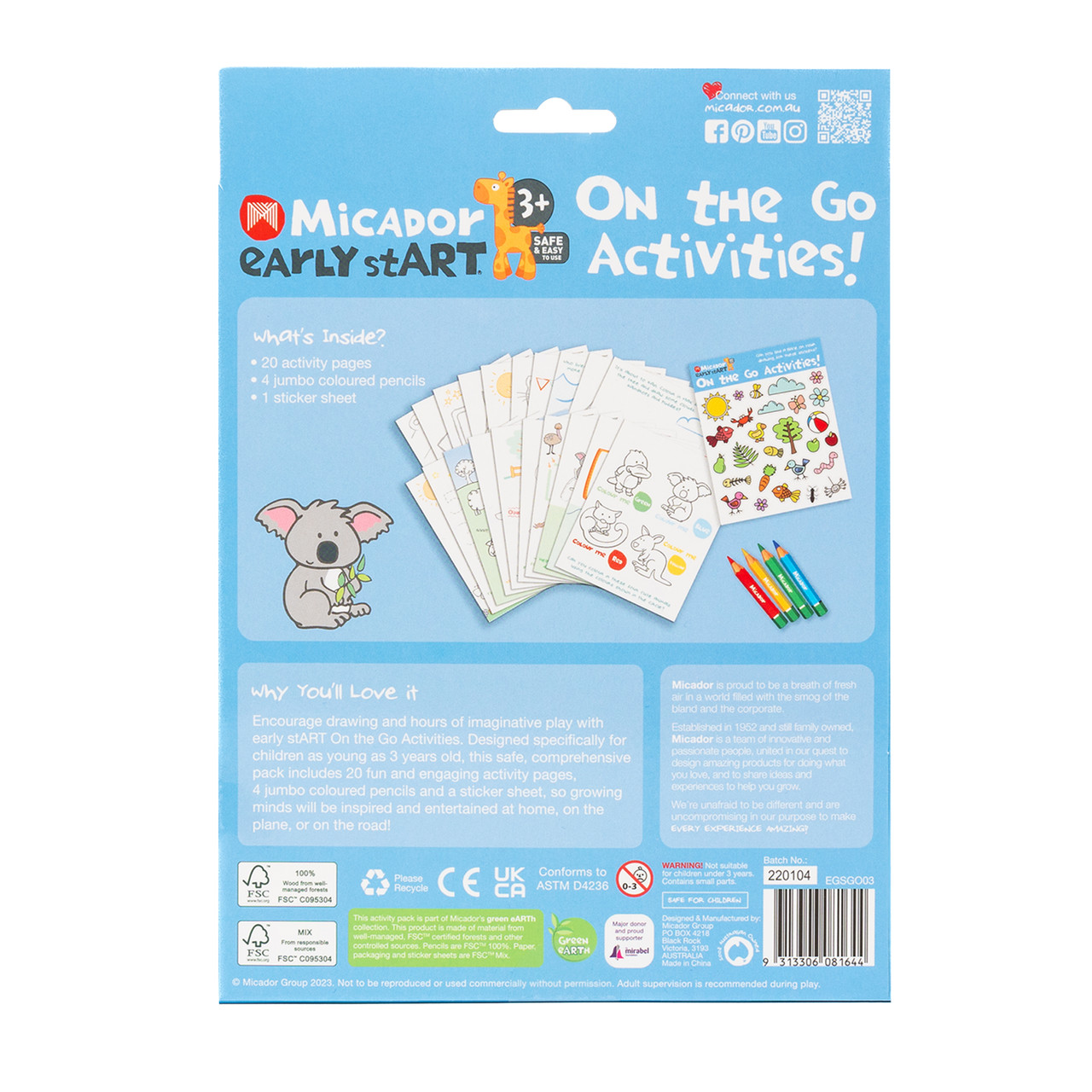 Micador early stART On the Go Activity Pack - Wet Paint Artists ...