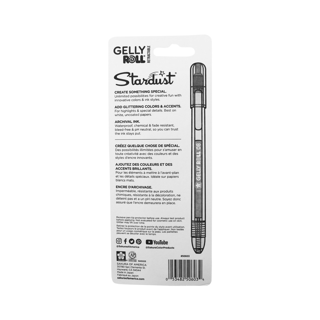Sakura Gelly Roll Retractable Pen 3-Pack Stardust Set - Wet Paint ...