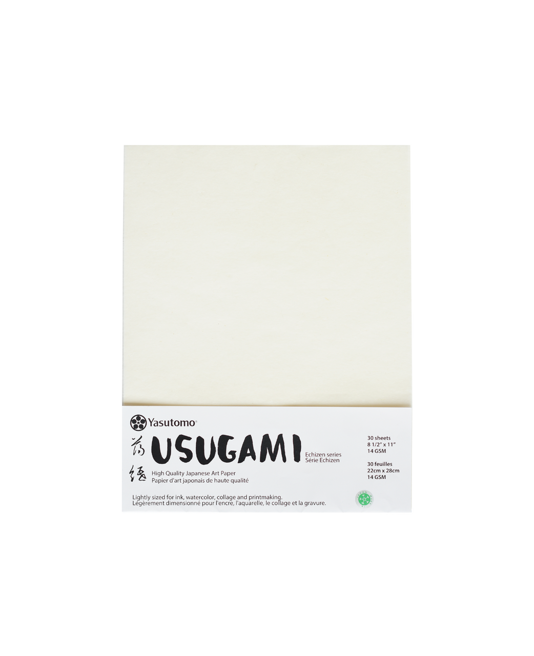 Yasutomo Usugami Paper 8 1/2x11" 30 Sheet Pack - Wet Paint Artists ...