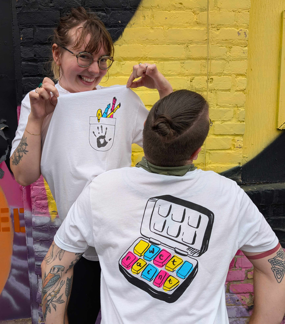 Wet Paint Limited Edition Art Supply T-Shirt White - Wet Paint Artists ...
